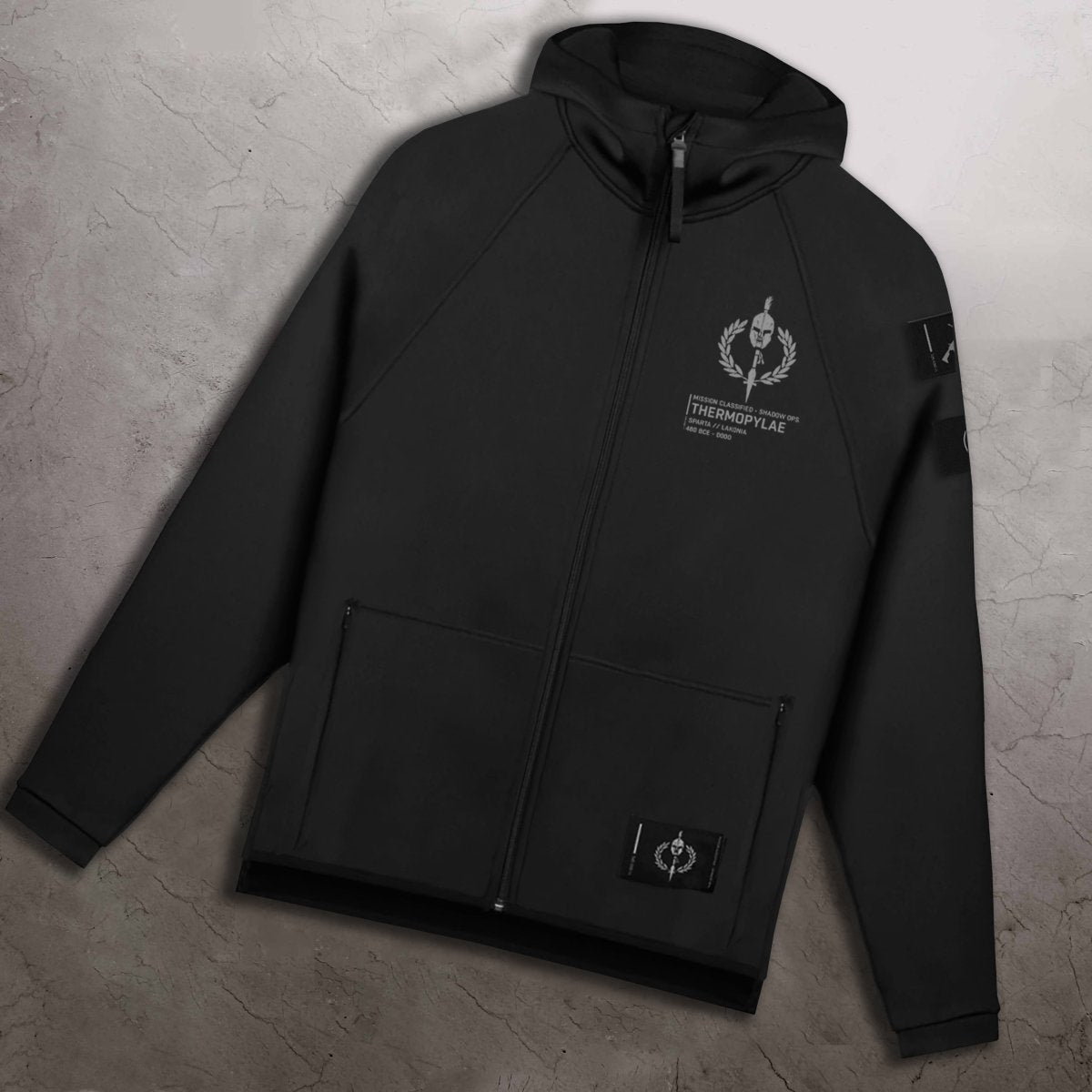 //03-SP1 | Shadow Ops Combat Jacket - Onyx (Fully Customizable) – USA 🇺🇸 | Spartathletics